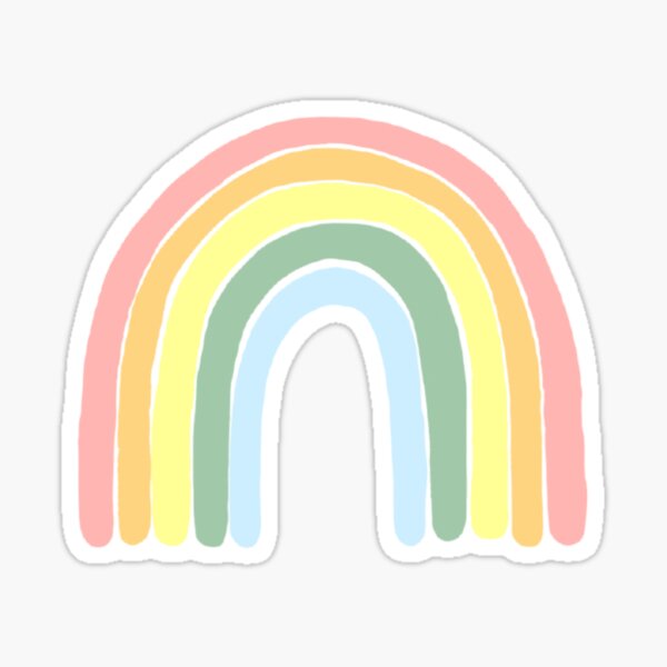 "Pastel Rainbow" Sticker for Sale by acmoroni15 | Redbubble