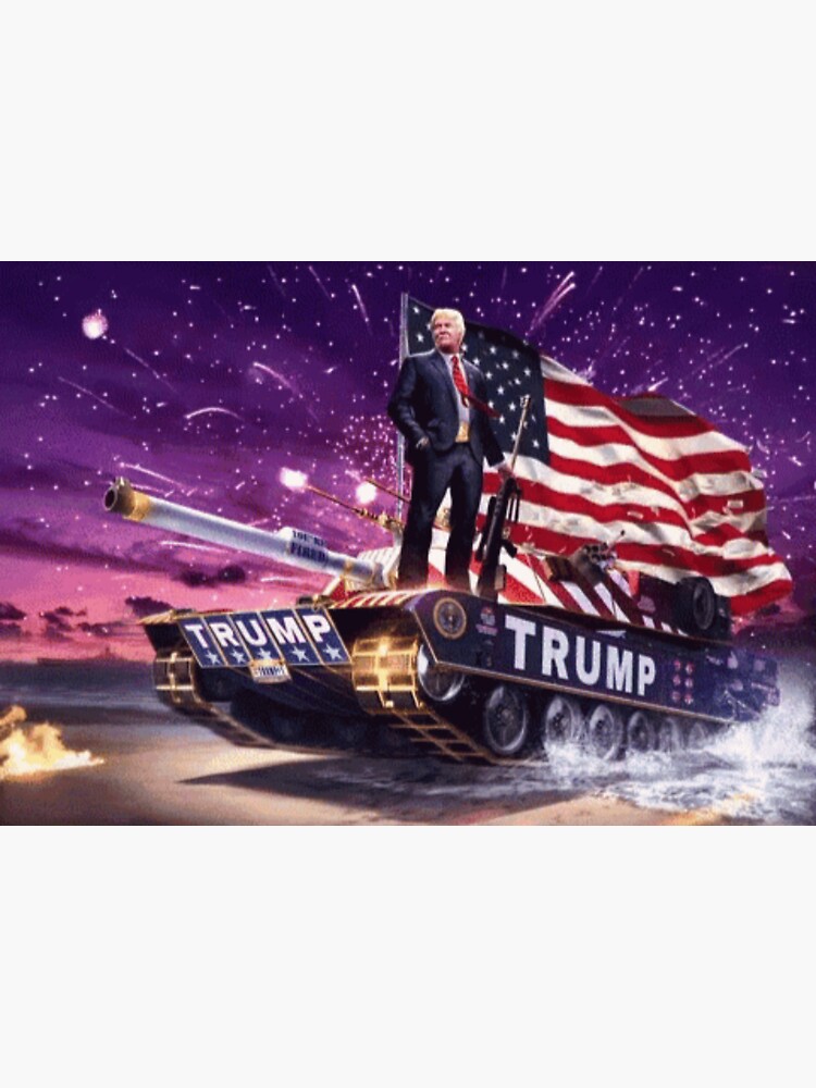 "TRUMP - TANKS AMERICA!" Sticker for Sale by magaswag | Redbubble