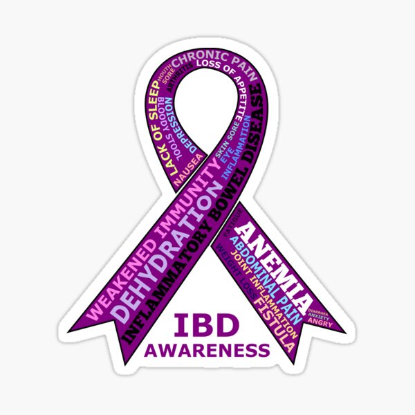 "IBD awareness ribbon" Sticker for Sale by Markotropoya22 | Redbubble