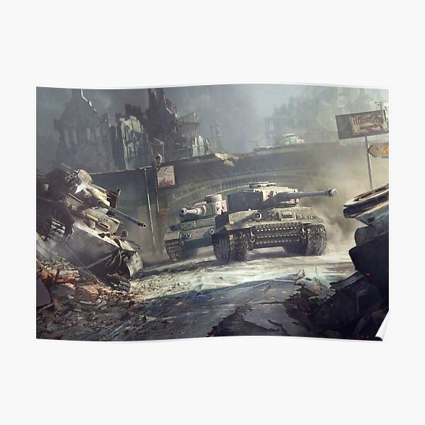"Panzer Tiger Urban Combat" Poster for Sale by tank-lover | Redbubble