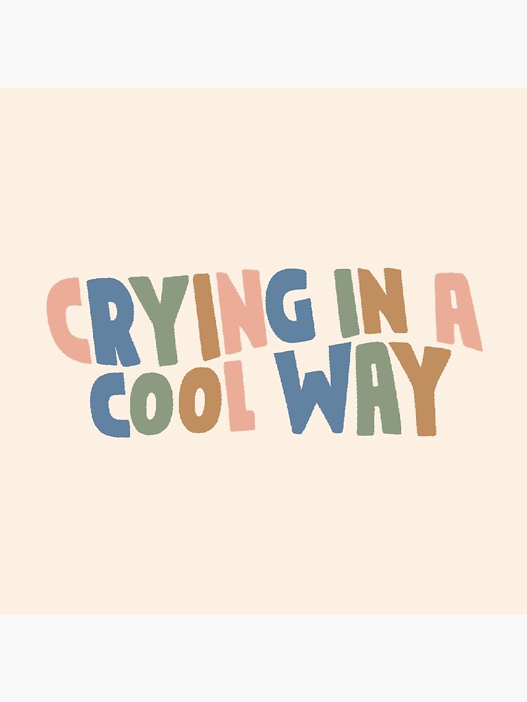 "crying in a cool way" Throw Pillow for Sale by Lexyjones22 | Redbubble