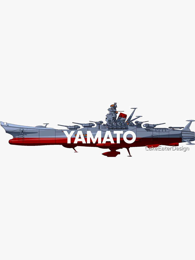"Yamato" Sticker for Sale by CakeEaterDesign | Redbubble