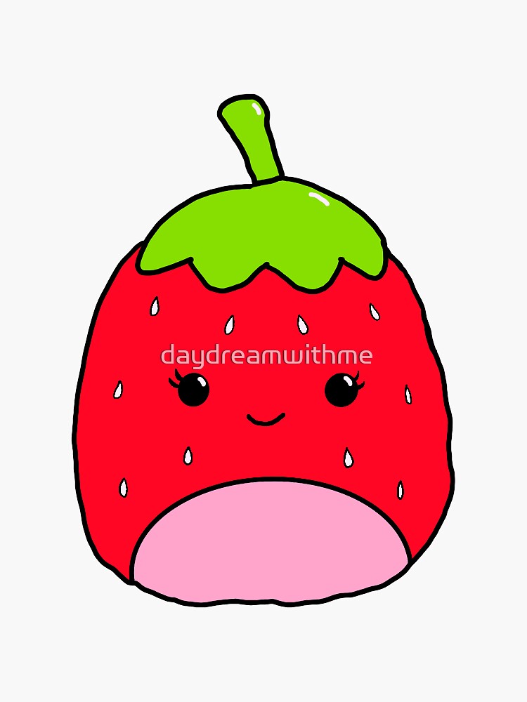 "Scarlet the Strawberry Squishmallow" Sticker for Sale by ...