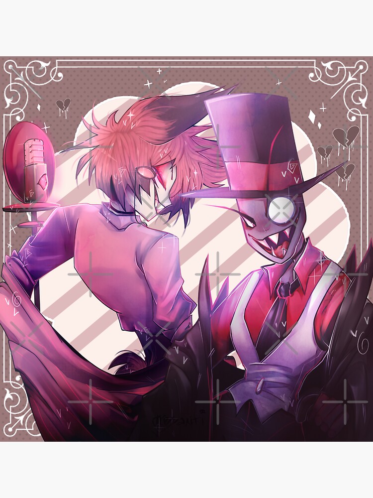"Alastor and Black Hat" Sticker for Sale by artistroxychan | Redbubble