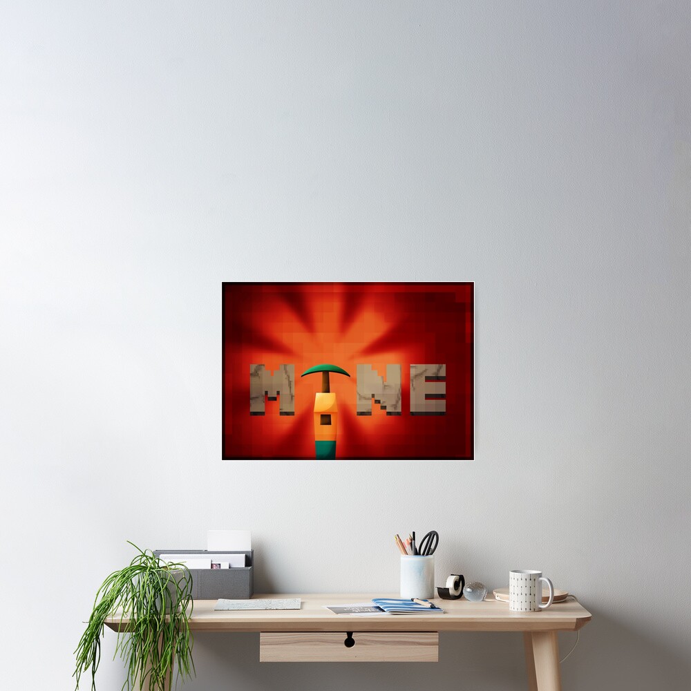"Minecraft propaganda poster (clean)" Poster by samdesigns | Redbubble