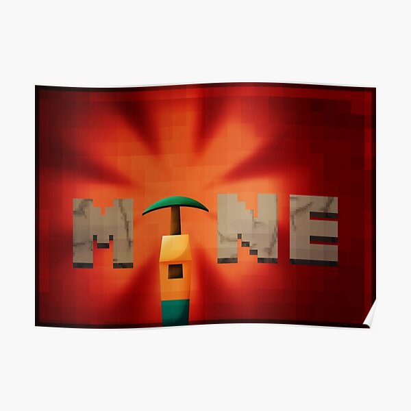 "Minecraft propaganda poster (clean)" by samdesigns | Redbubble