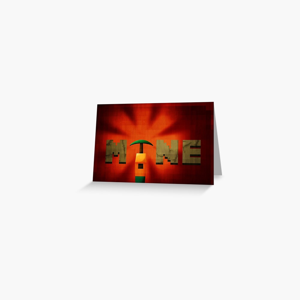 "Minecraft propaganda poster" Greeting Card by samdesigns | Redbubble