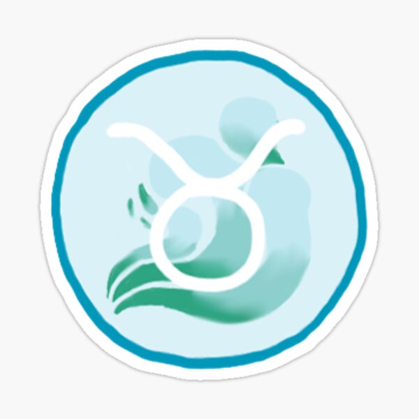 "taurus water sign" Sticker for Sale by Kaitlynnicole09 | Redbubble