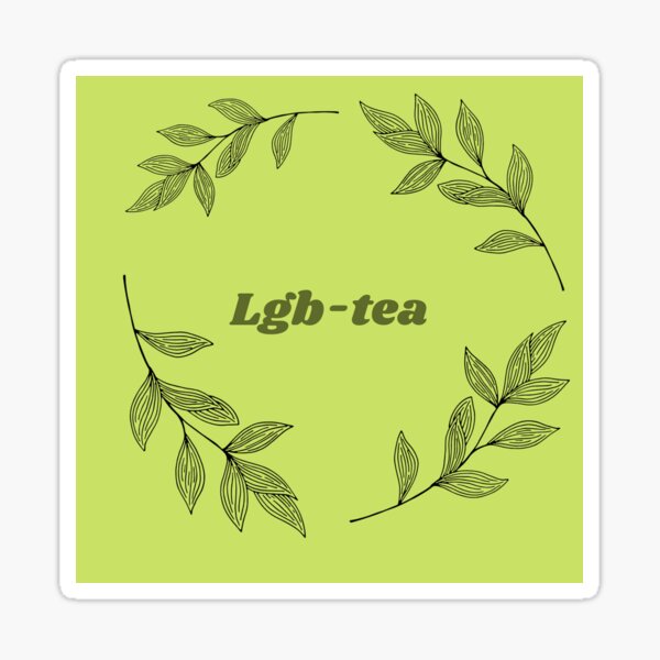 "Lgb-tea" Sticker for Sale by lauren204 | Redbubble