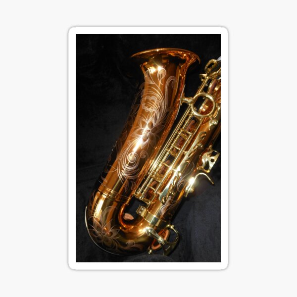 "Alto Sax" Sticker for Sale by MidnightMelody | Redbubble