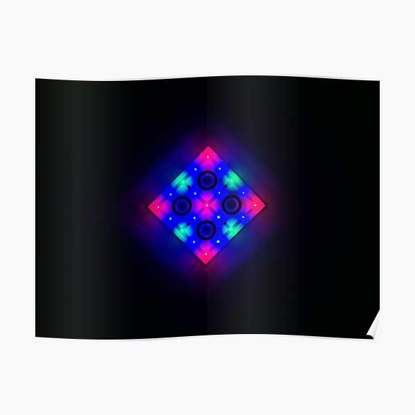 "RGB lights" Poster for Sale by Getelan | Redbubble