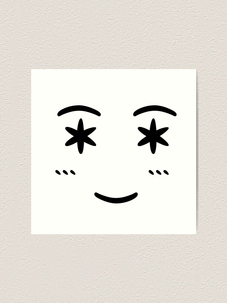"CUTE BLUSH EMOJI FACE" Art Print by Suazankate | Redbubble