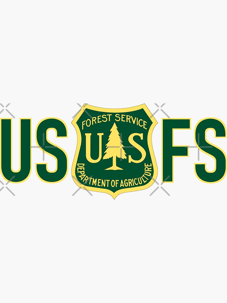 "USFS --U.S. Forest Service (Green and Gold)" Sticker for Sale by ...