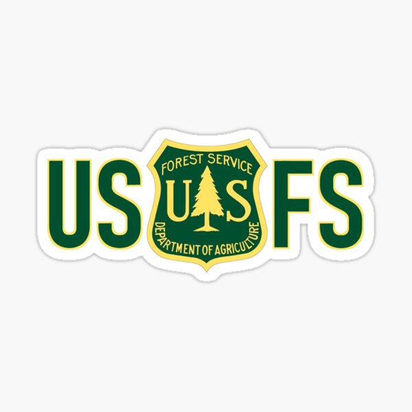 "USFS --U.S. Forest Service (Green and Gold)" Sticker for Sale by ...