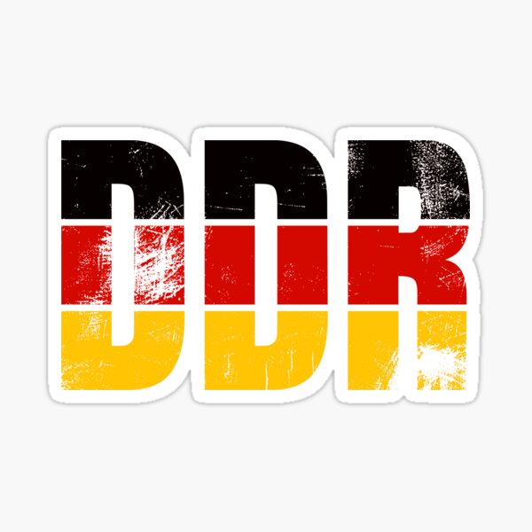 "ddr retro - germany ddr" Sticker by pirminio | Redbubble