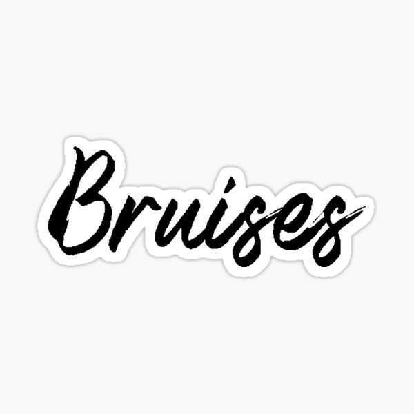 "Bruises by Lewis Capaldi" Sticker by RafaTakami | Redbubble