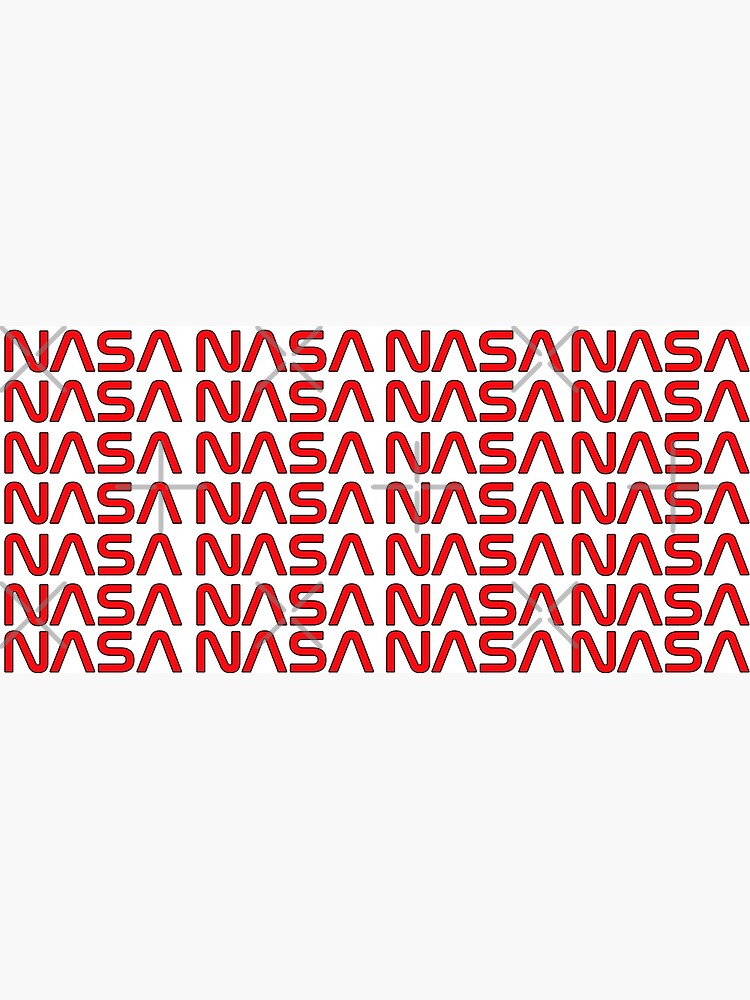 "NASA Red Worm Logo" Poster for Sale by JohnnyTaco | Redbubble