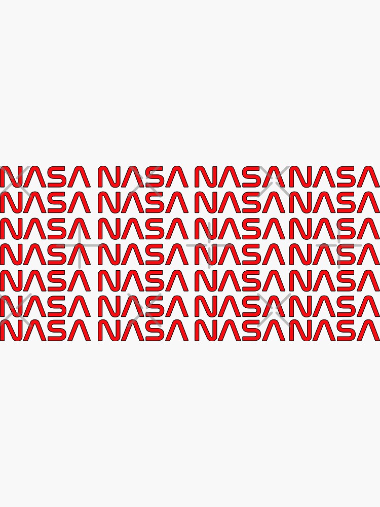 "NASA Red Worm Logo" Sticker for Sale by JohnnyTaco | Redbubble