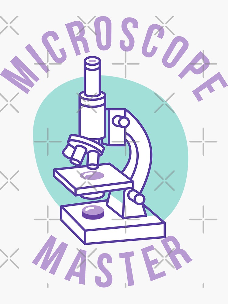 "Microscope Master Pastel" Sticker for Sale by quiet-charm | Redbubble