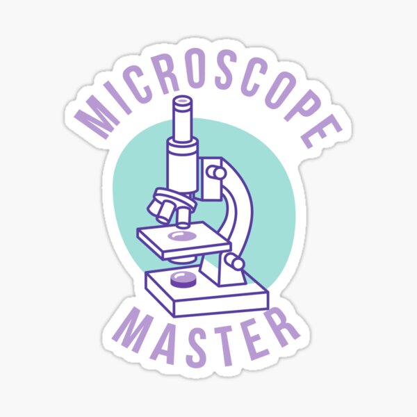 "Microscope Master Pastel" Sticker for Sale by quiet-charm | Redbubble