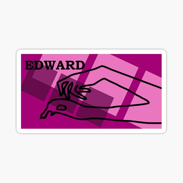 "Edward Minimalist" Sticker for Sale by greenthunder256 | Redbubble
