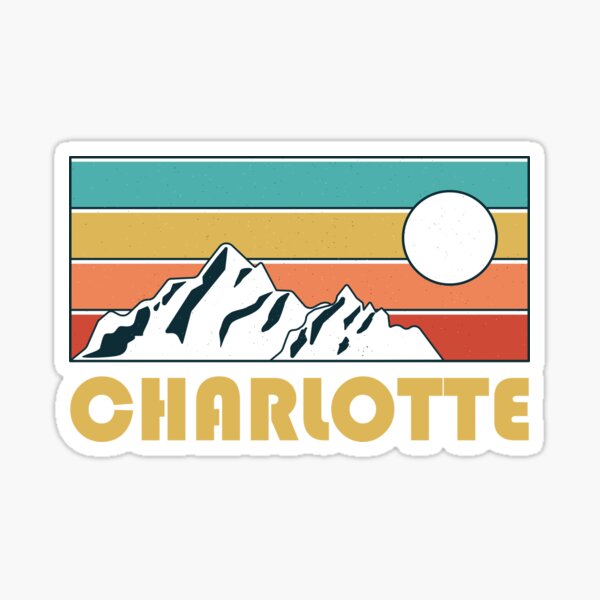 "Charlotte Retro Vintage - Charlotte North Carolina Mountain Souvenir ...