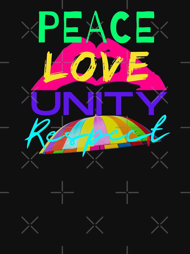 "Peace Love Unity Respect PLUR" T-shirt for Sale by AnjunaNation ...