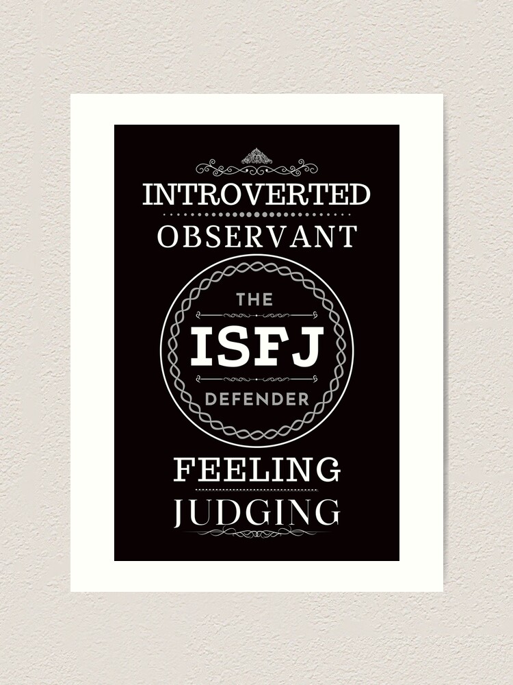 "MBTI- The ISFJ Defender" Art Print by LionCubDesigns | Redbubble