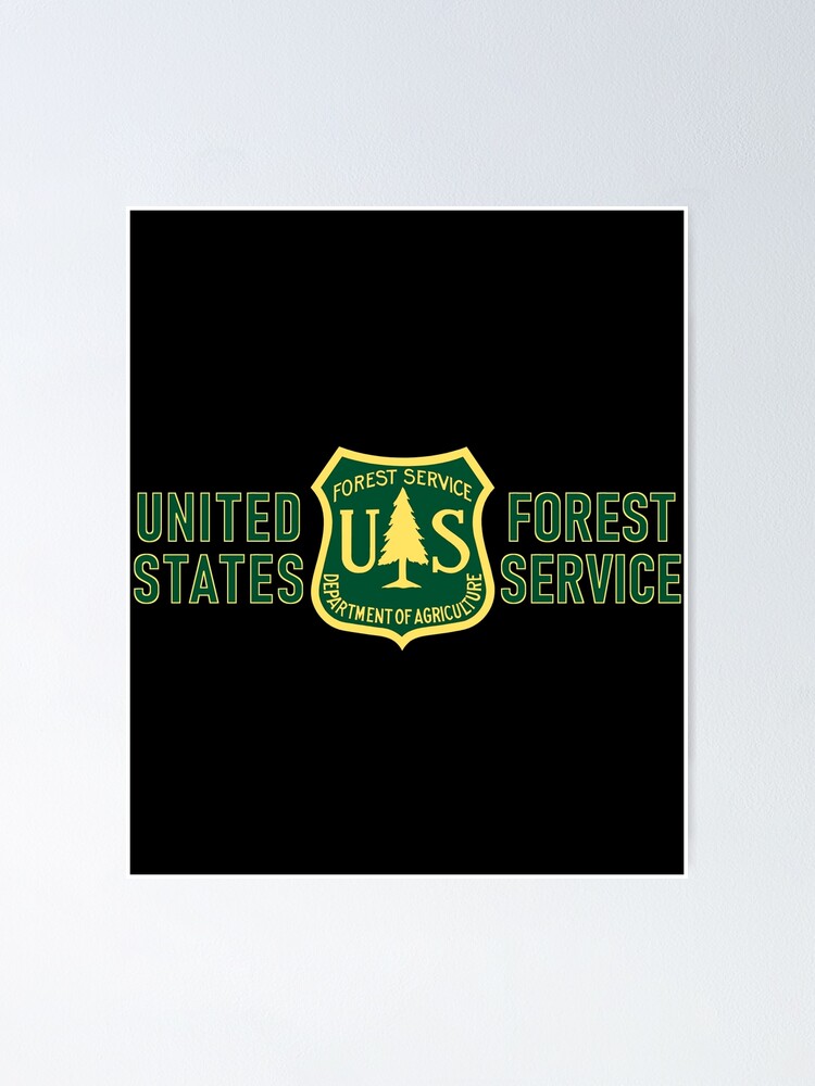 "USFS --U.S. Forest Service (Green and Gold)" Poster for Sale by ...