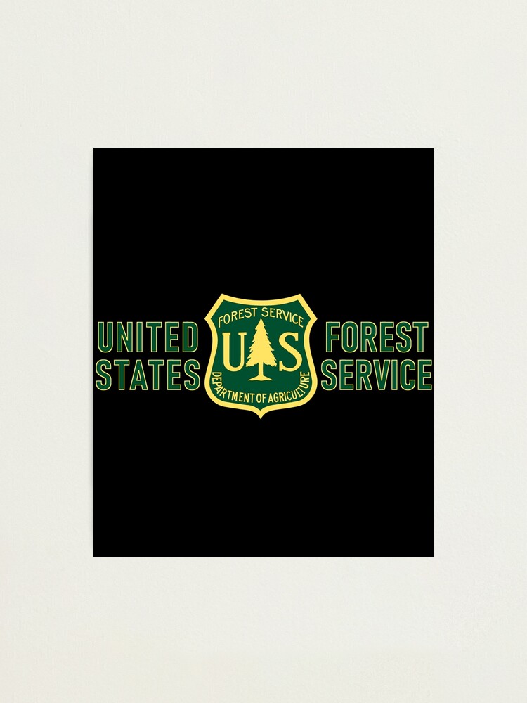 "USFS --U.S. Forest Service (Green and Gold)" Photographic Print by ...