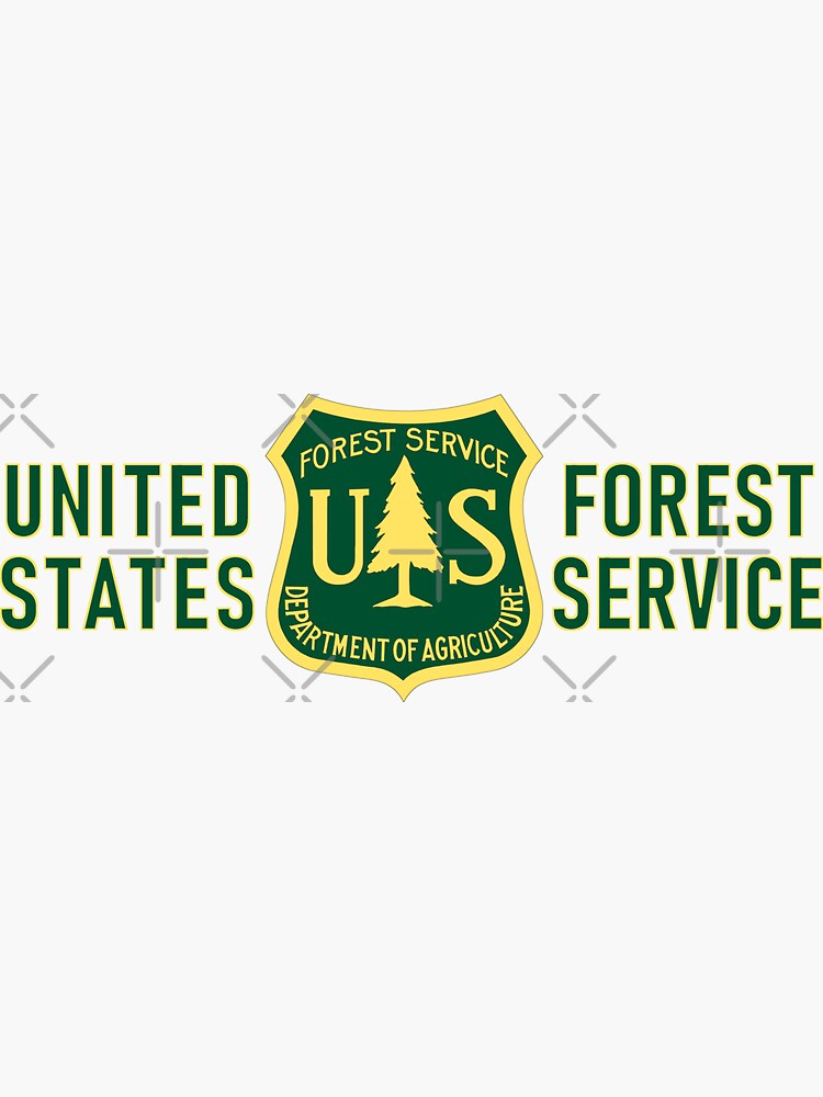 "USFS --U.S. Forest Service (Green and Gold)" Sticker for Sale by ...