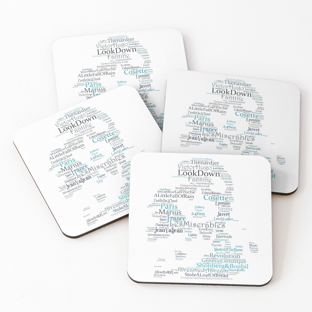 "Les Miserables Word Cloud Art" Greeting Card for Sale by giftus ...