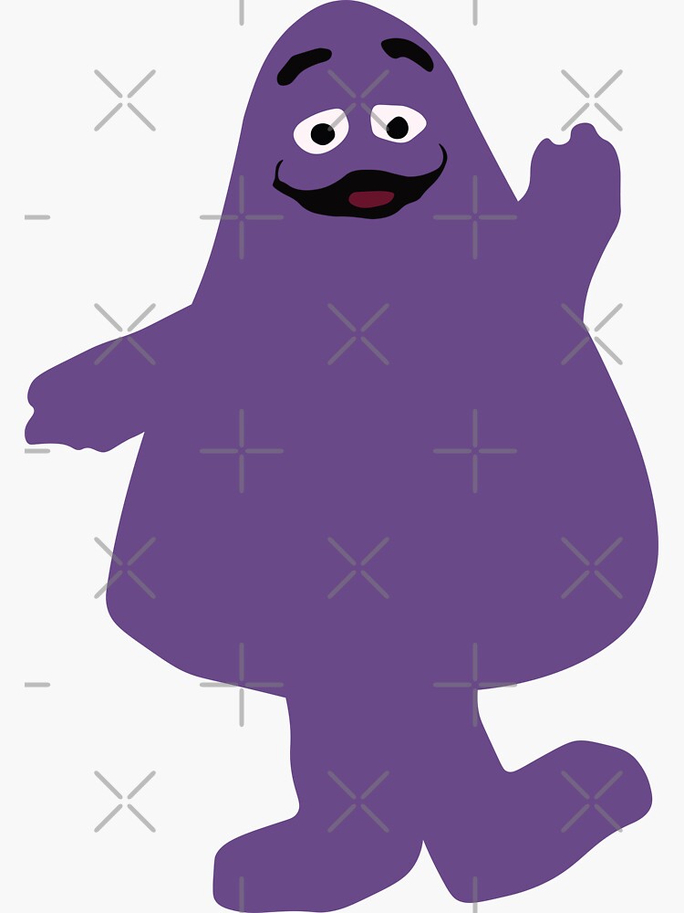 "Grimace" Sticker by FutureSpace | Redbubble