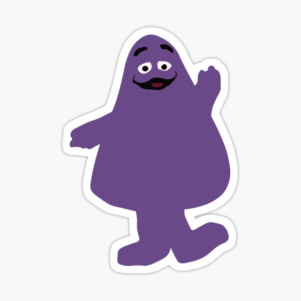 "Grimace" Sticker by FutureSpace | Redbubble