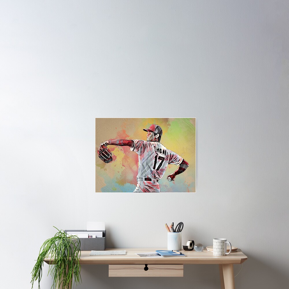 "Shohei Ohtani Portrait" Poster for Sale by oliverkunovski | Redbubble