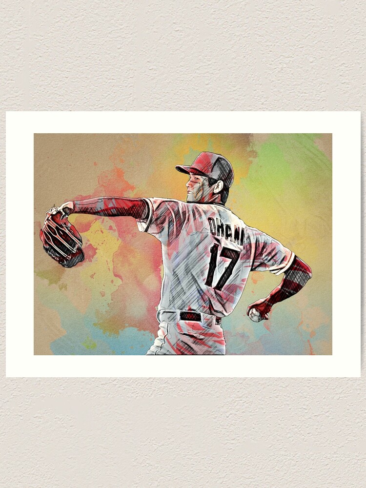 "Shohei Ohtani Portrait" Art Print by oliverkunovski | Redbubble