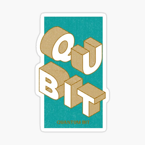 "Qubit Quantum-bit" Sticker for Sale by Idle-User | Redbubble