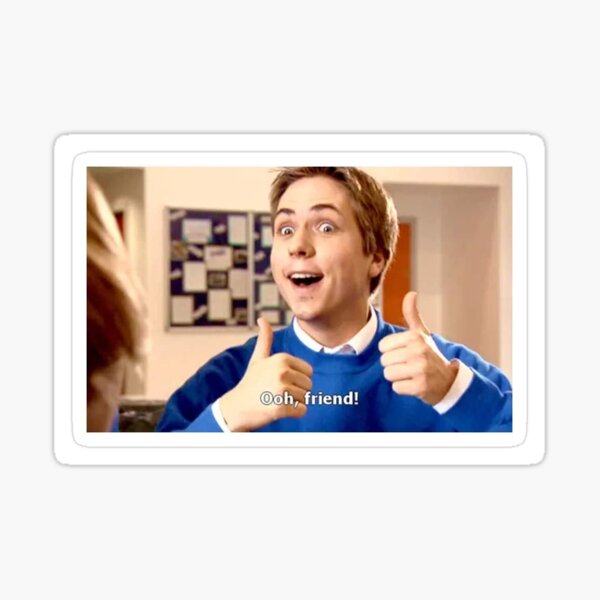 "ooh friend! Simon - the inbetweeners" Sticker for Sale by ...