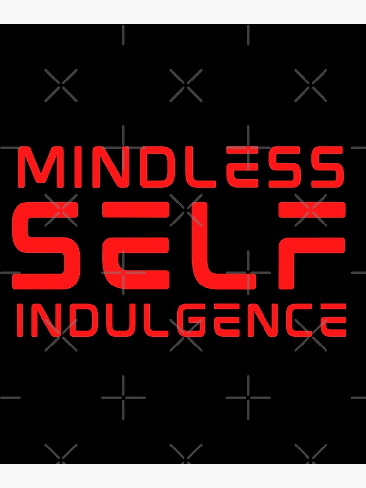"Mindless Self Indulgence Text Red" Poster for Sale by tomsnel | Redbubble