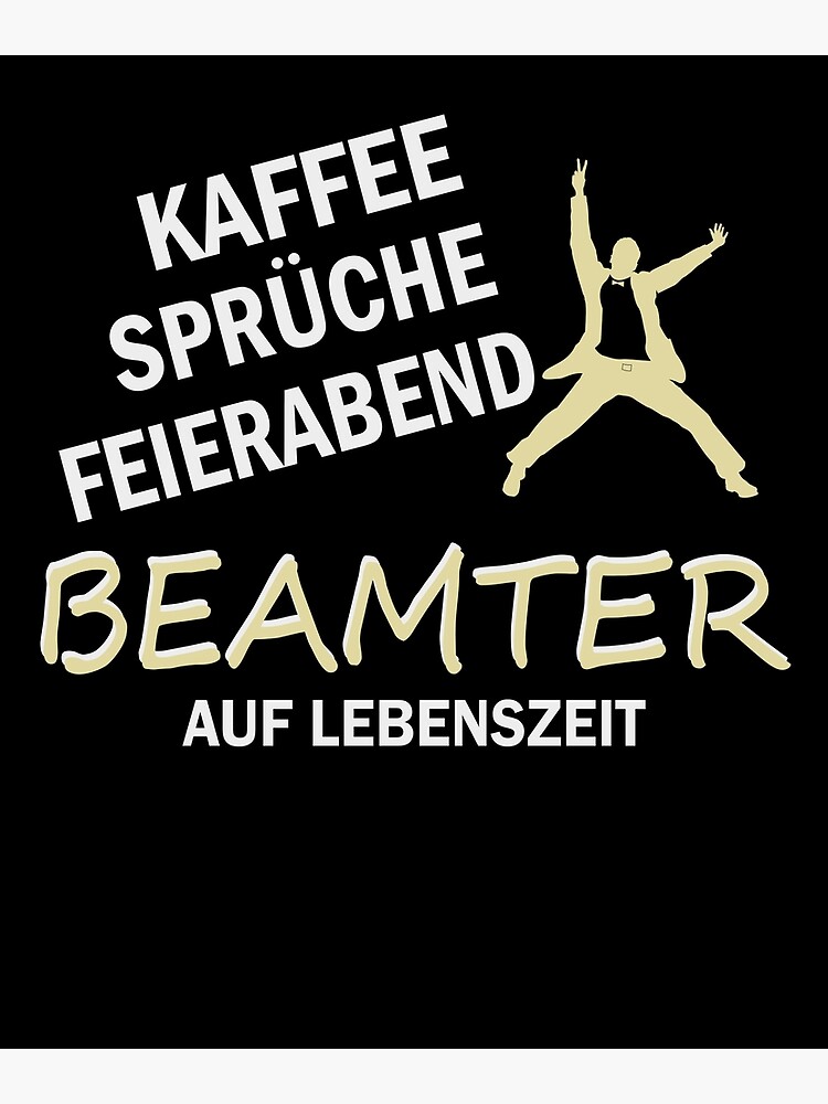 Grußkarte mit "Beamter auf Lebenszeit lustiger Spruch für Beamte" von ...