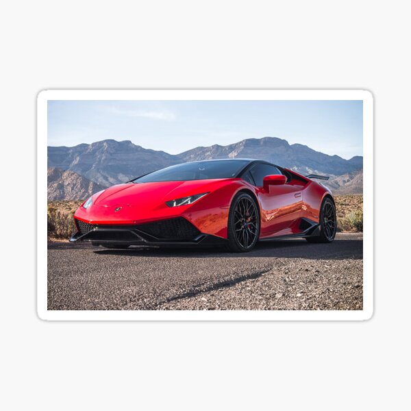 "Lamborghini Huracan Red" Sticker for Sale by sol2020 | Redbubble