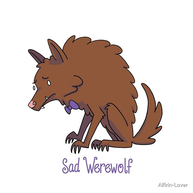 "Sad Werewolf" by Alfirin-Lover | Redbubble