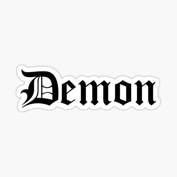"Demon " Sticker for Sale by tasha0louise | Redbubble