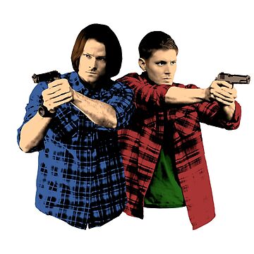 "Sam & Dean sticker" Sticker for Sale by ruledbycrowley | Redbubble