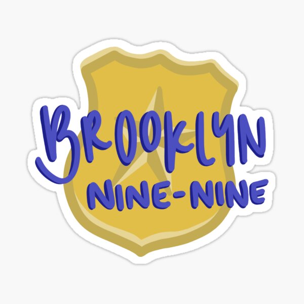 "brooklyn 99" Sticker for Sale by chars-designs | Redbubble