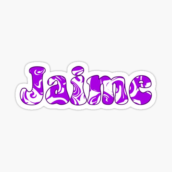 "jaime " Sticker by aacreates | Redbubble
