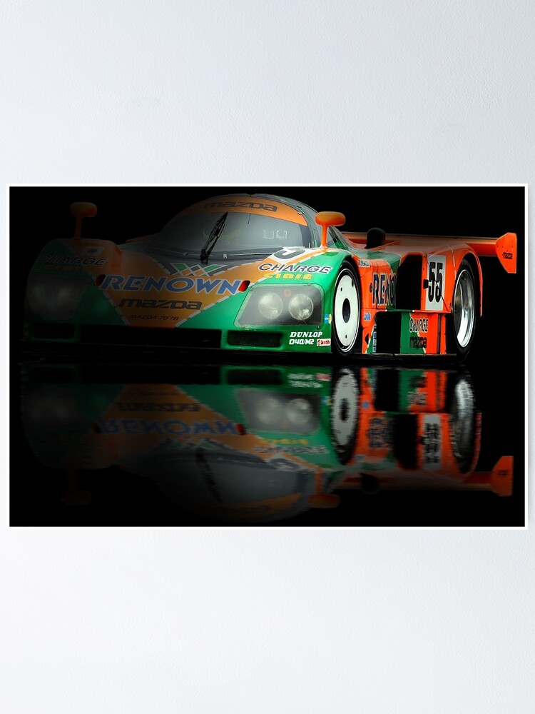 Poster « Voiture de course rotative Mazda 787B », par CoolCarVideos ...