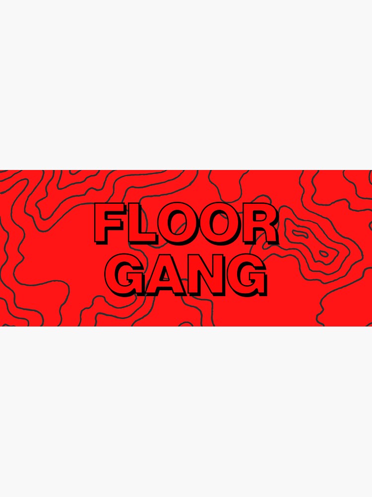 "Floor Gang Funny Meme Logo" Sticker for Sale by thefrshmachine | Redbubble