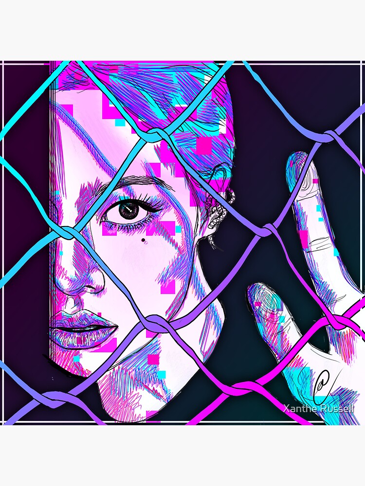 "Hyuna - Experimental drawing" Sticker by dangerbeforeyou | Redbubble