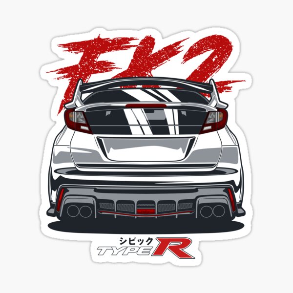 "Civic Type R FK2" Sticker for Sale by idrdesign | Redbubble